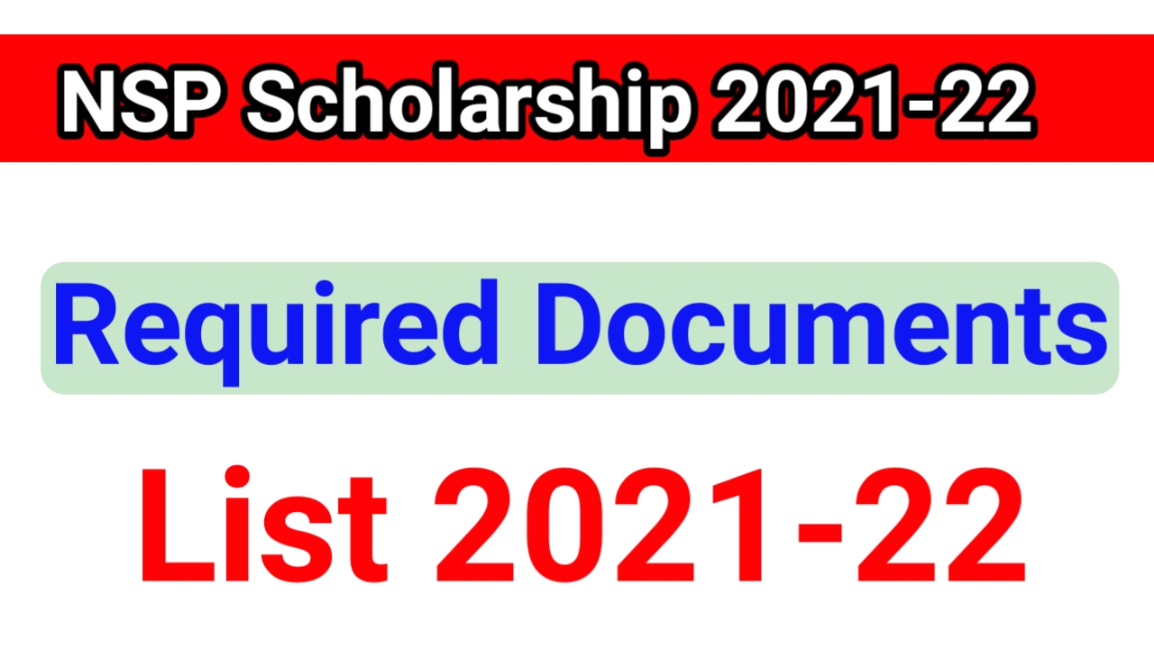 NSP Scholarship Apply Required Documents Eligibility Criteria For Fresh ...