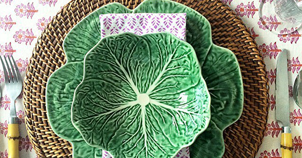 Aesthetic Oiseau: Cabbage Ware Tablesetting