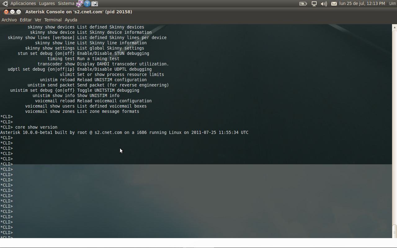 Asterisk: Instalación de Asterisk 10