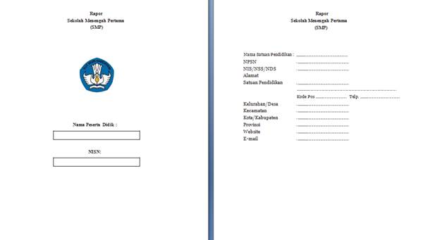 Format Rapor SMP Kurikulum 2013 Revisi 2017 - Guru Loyal