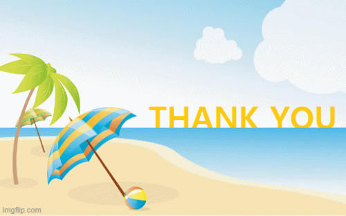 B1220B - Thank You Gif - Beach