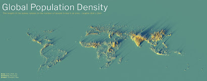Mapas 3D sobre a Densidade Populacional | Geografia, Sociedade e Natureza