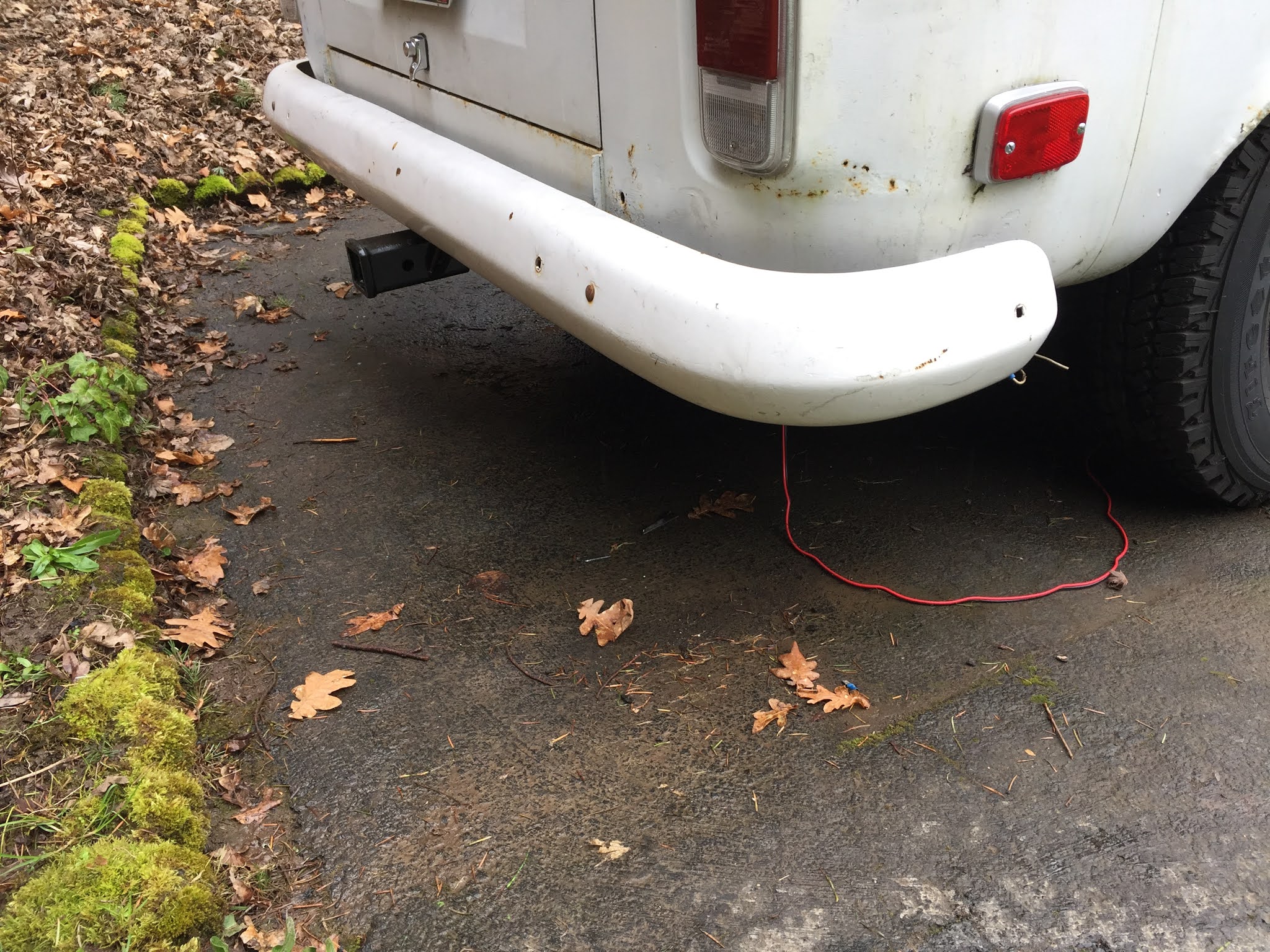 View from a Bus: Bus Tow Hitch