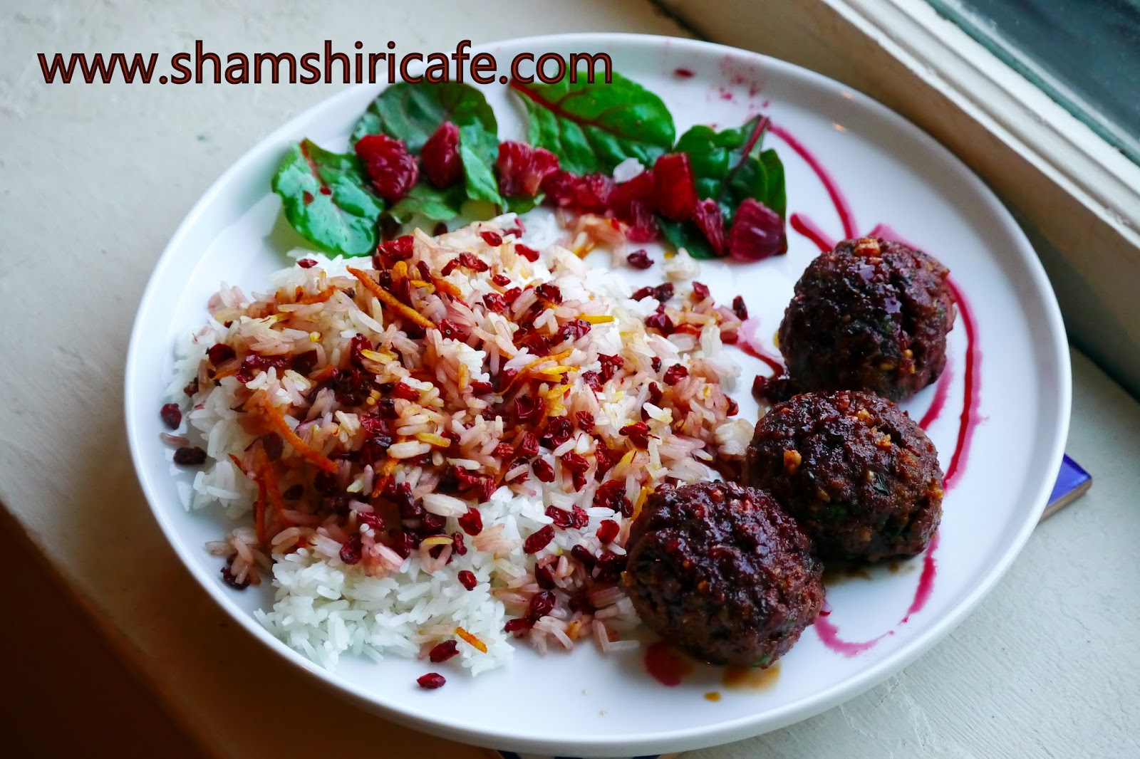 Pomegranate blood orange glazed walnut meatballs Pomegranate blood orange glazed walnut meatballs