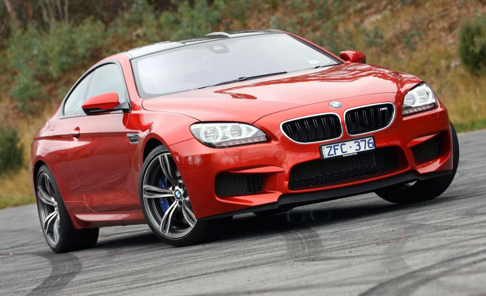 BMW M6 COUPE 2014 Red - HD wallpaper