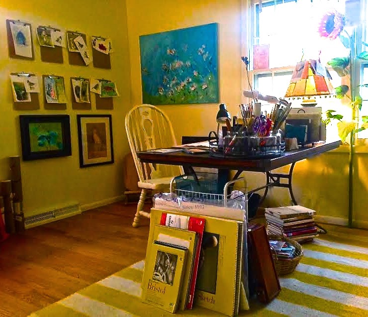 You Could Make That: ACCORDIAN WATERCOLOR JOURNALS AND A CLEAN ART ROOM