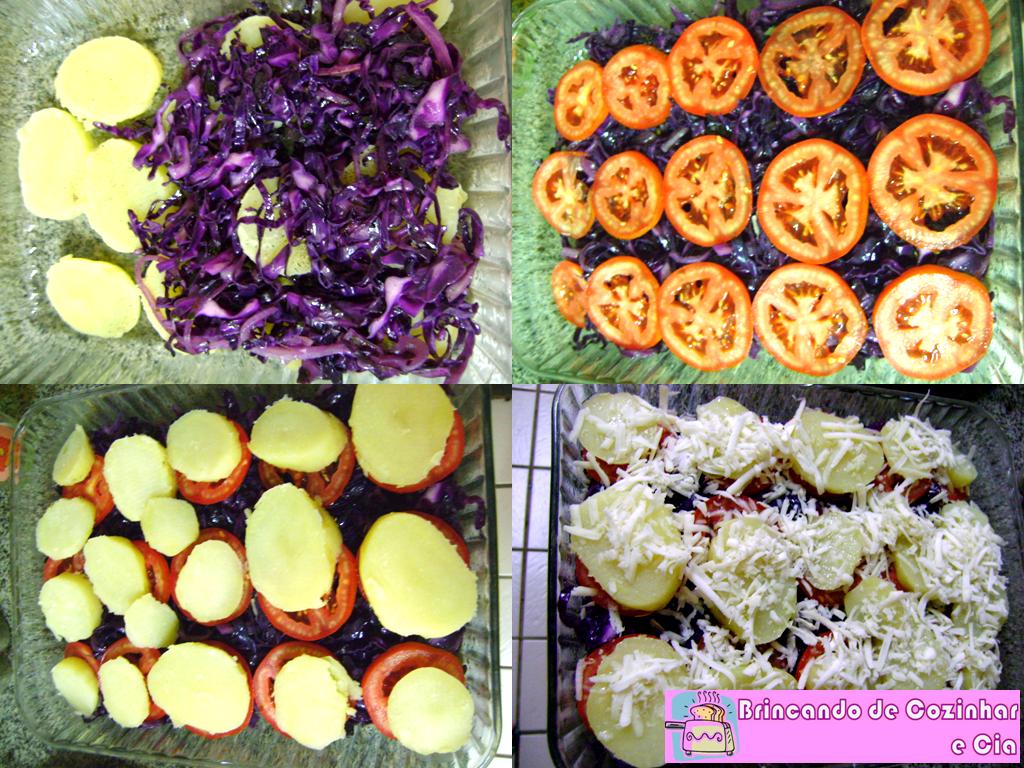 Brincando de Cozinhar e Cia: Mix de Batata e Repolho Roxo