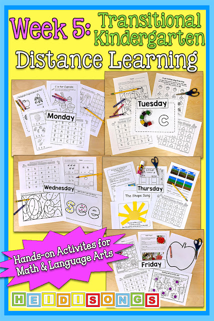 Fall WEEK 5 - TK/Kinder Distance Learning Packet! (NO PREP PRINTABLES ...