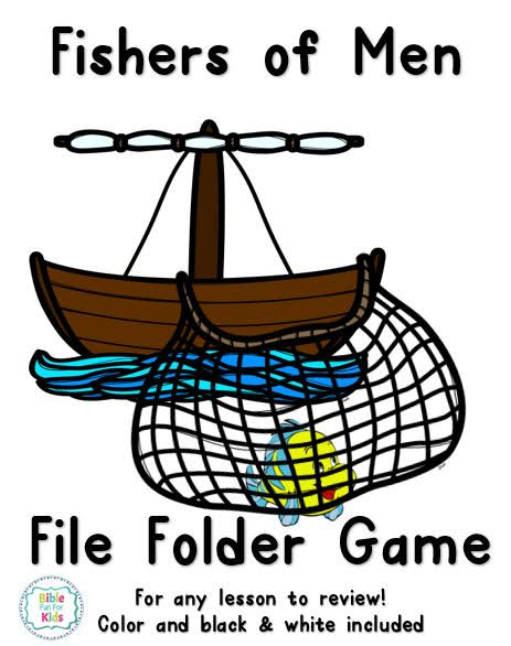 Fishers of Men File Folder Game | Bible Fun For Kids