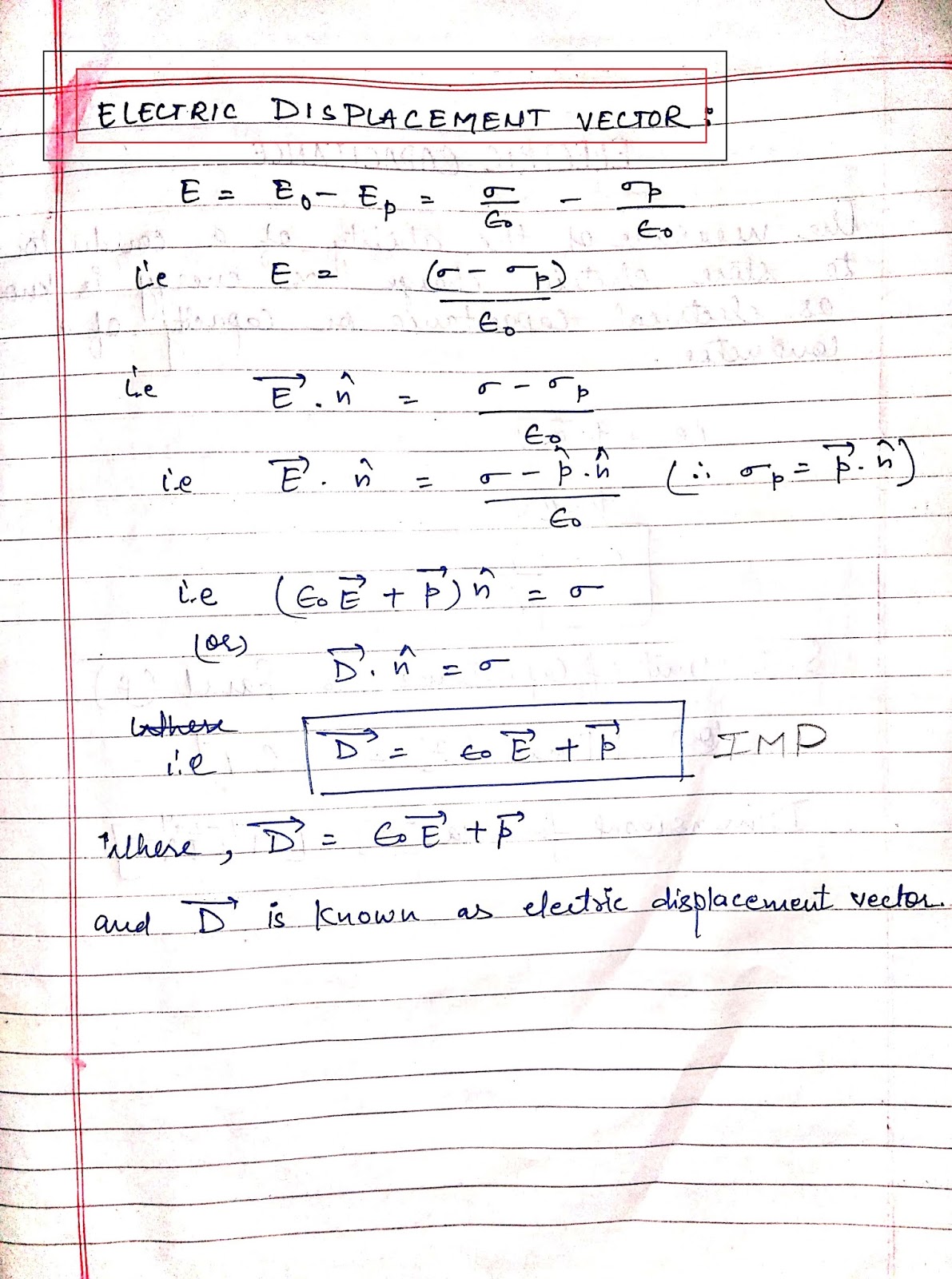Topic: (i) Dielectrics and Polarisation, Dielectric polarisation (ii) Electric displacement ...