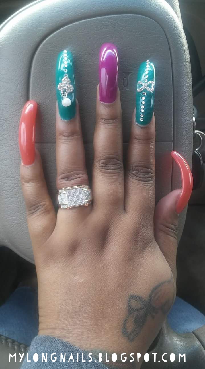 Long Nails: Chrissy ' s sexy long nails - 1