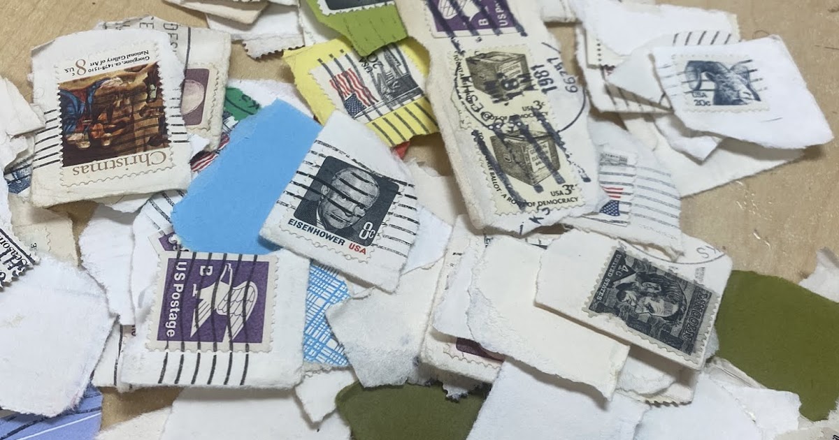 Katie Morris Art: Mixed Media & Digital Postage Stamp Artwork