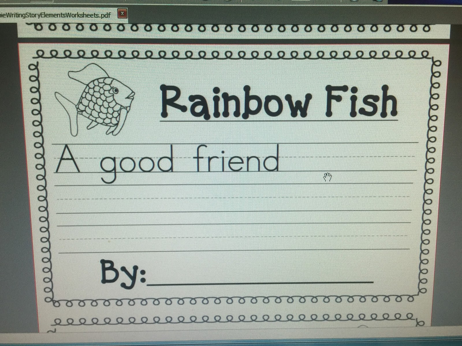 Rainbow Fish Writing Activities