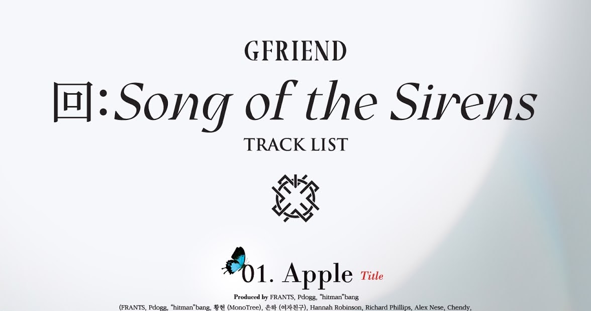 Tracklist GFriend - 回: Song of the Sirens | AllRasyies