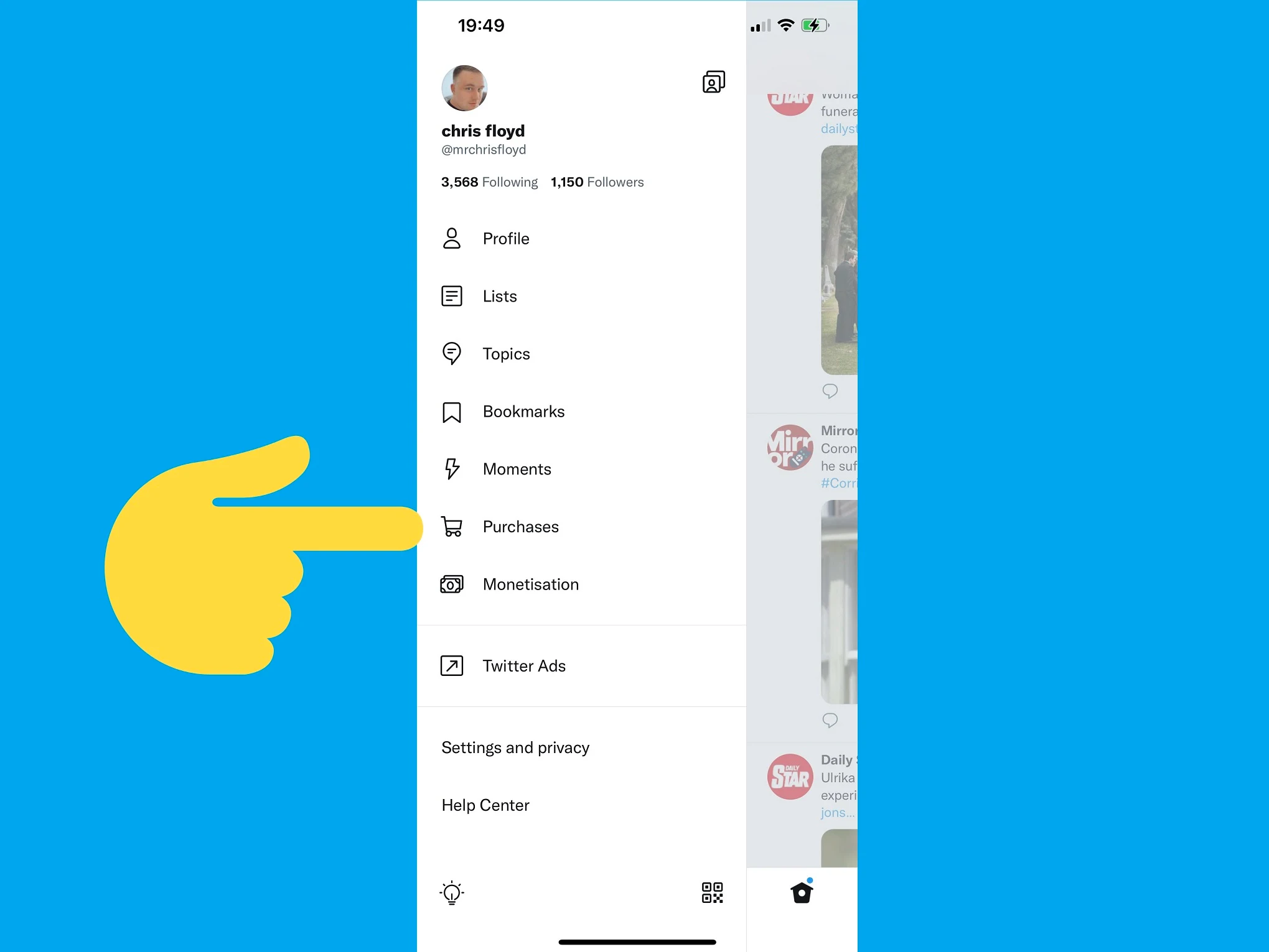 Twitter Adds A Purchases Sub-Menu, Implying That There's More E ...