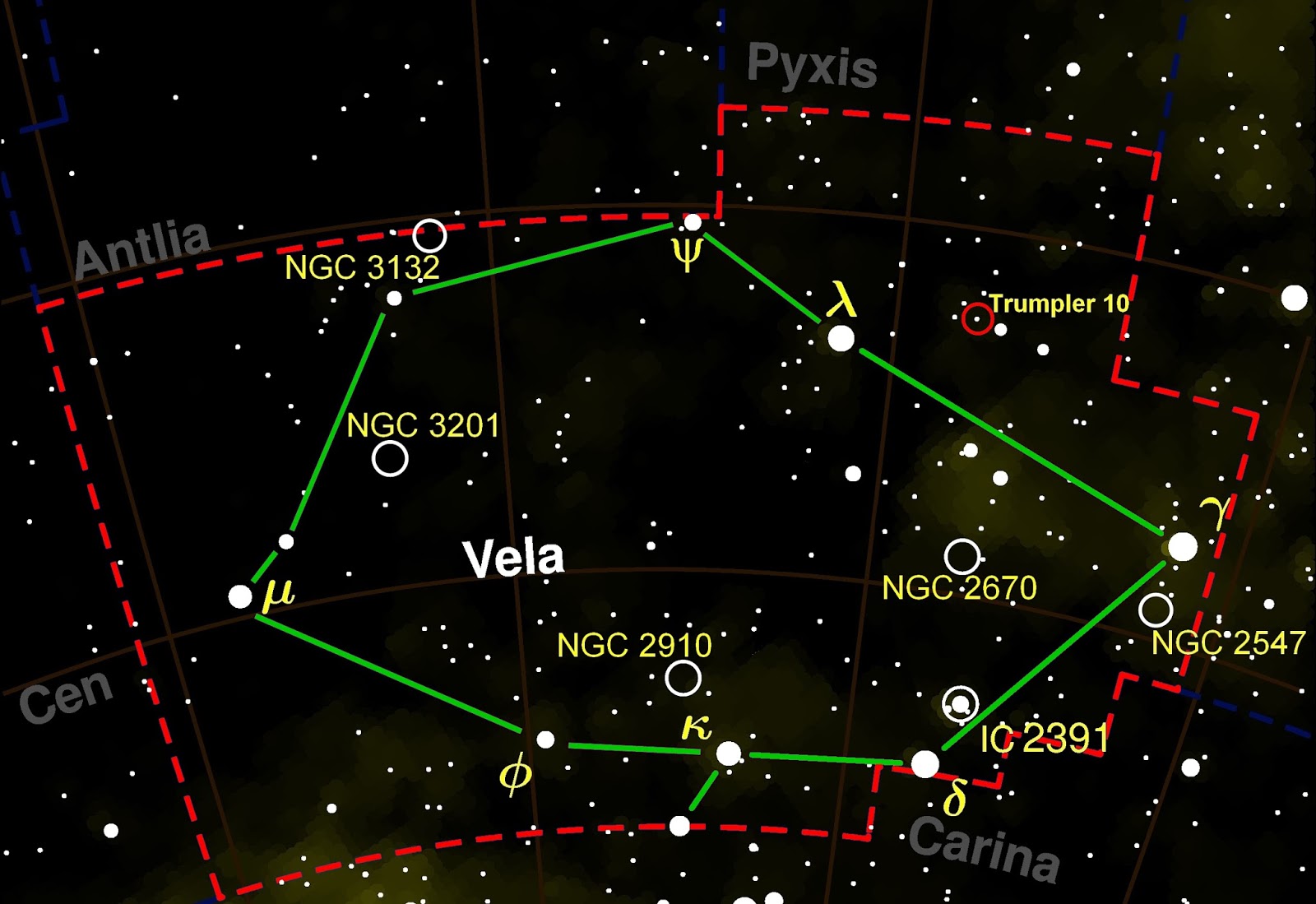 Astronomia: Vela ( Vela )