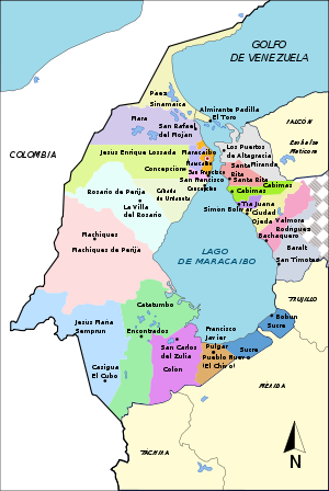 Mapa del estado zulia - Imagui