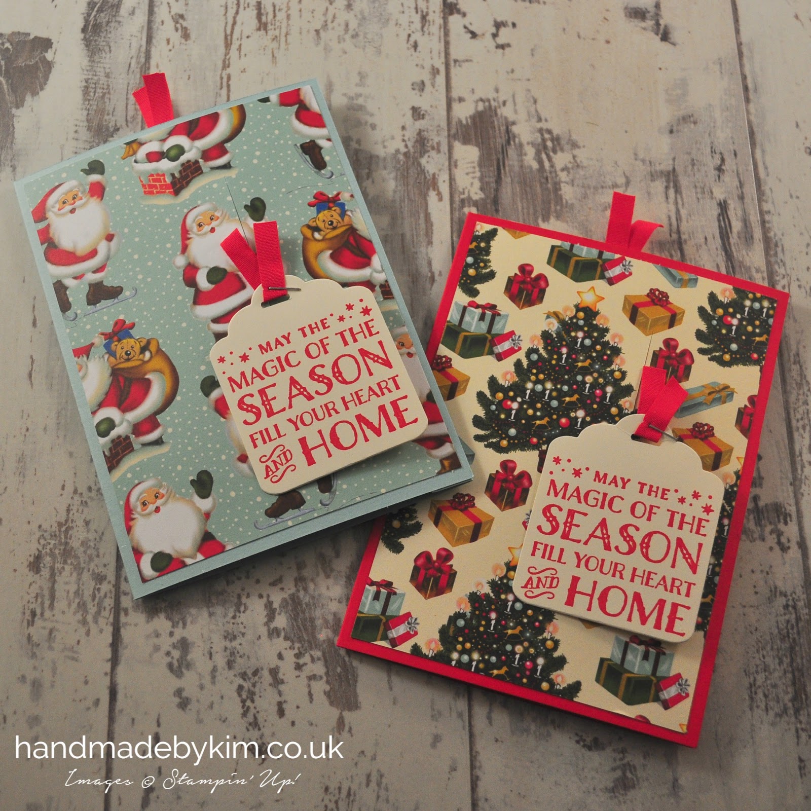 Slider Christmas Cards featuring the Home for Christmas DSP & Cozy ...