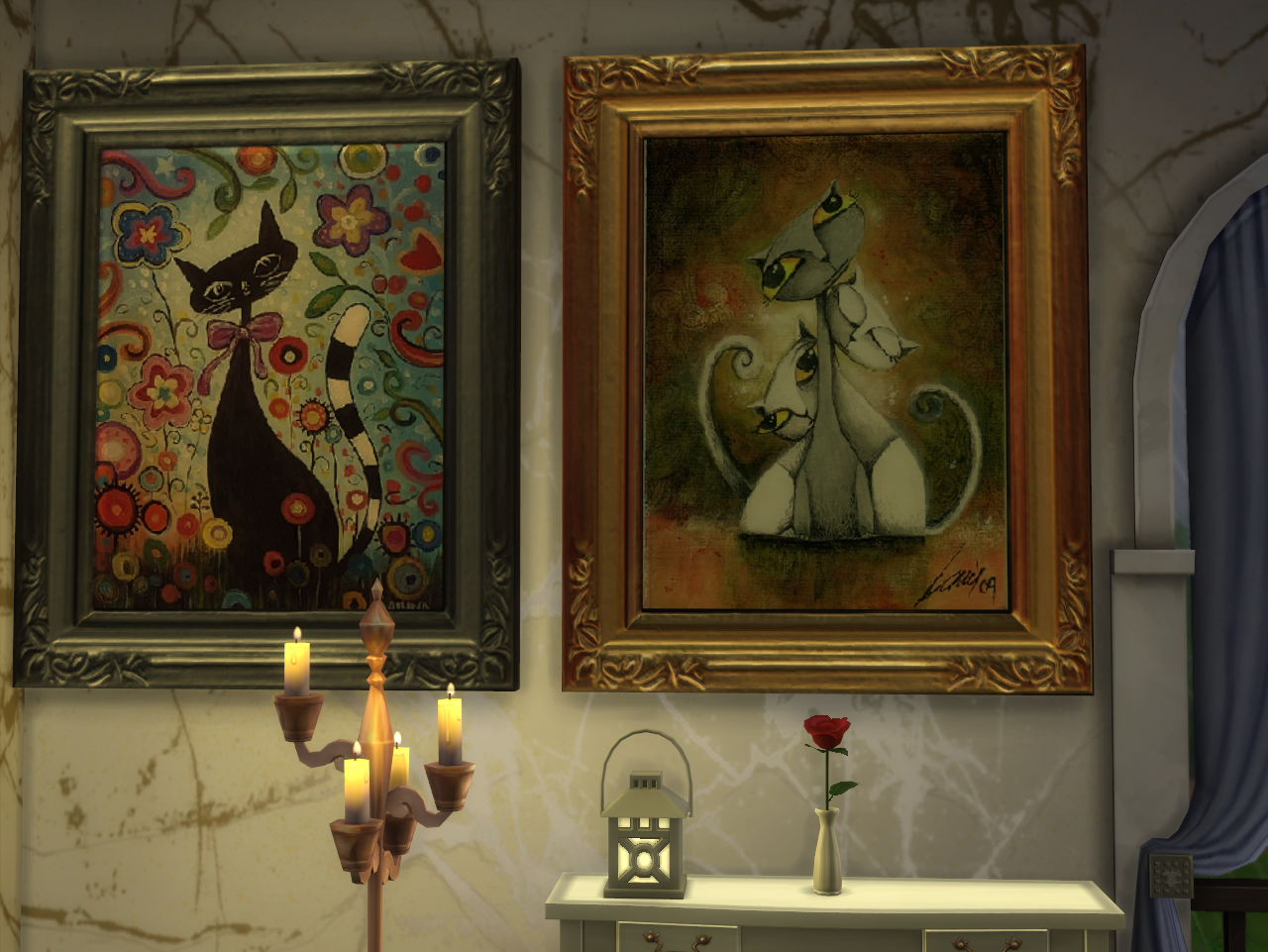Anna Quinn Stories: Cats Canvas Art For SIMS 4 !!! :)