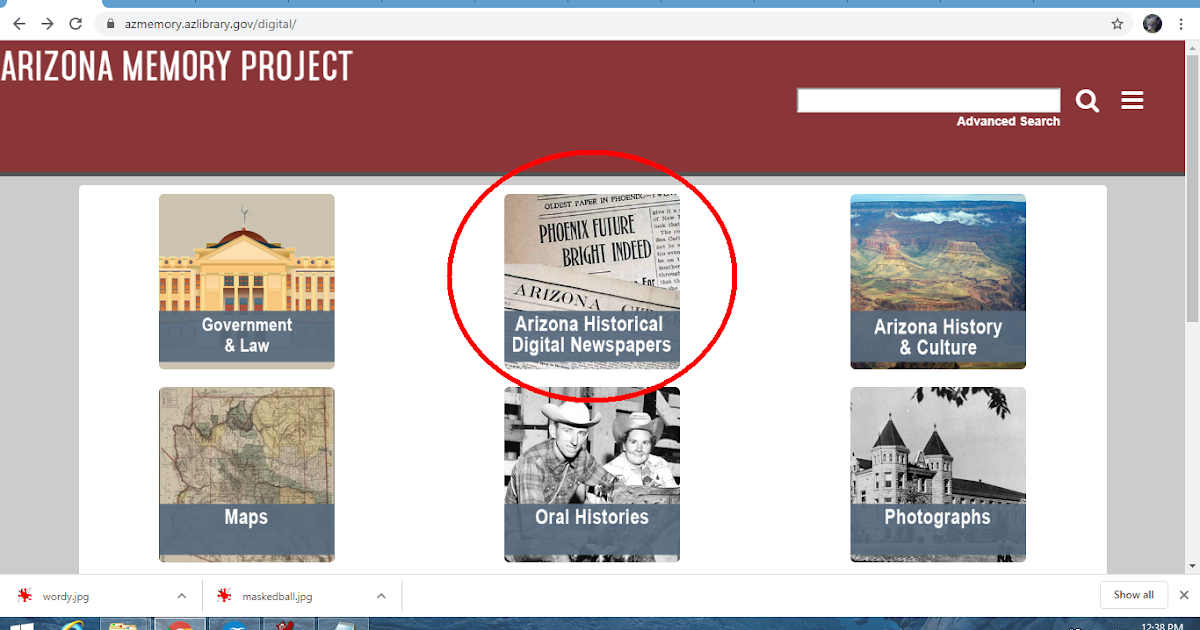 The Trivia Of History: AZ Memory Project Newspapers