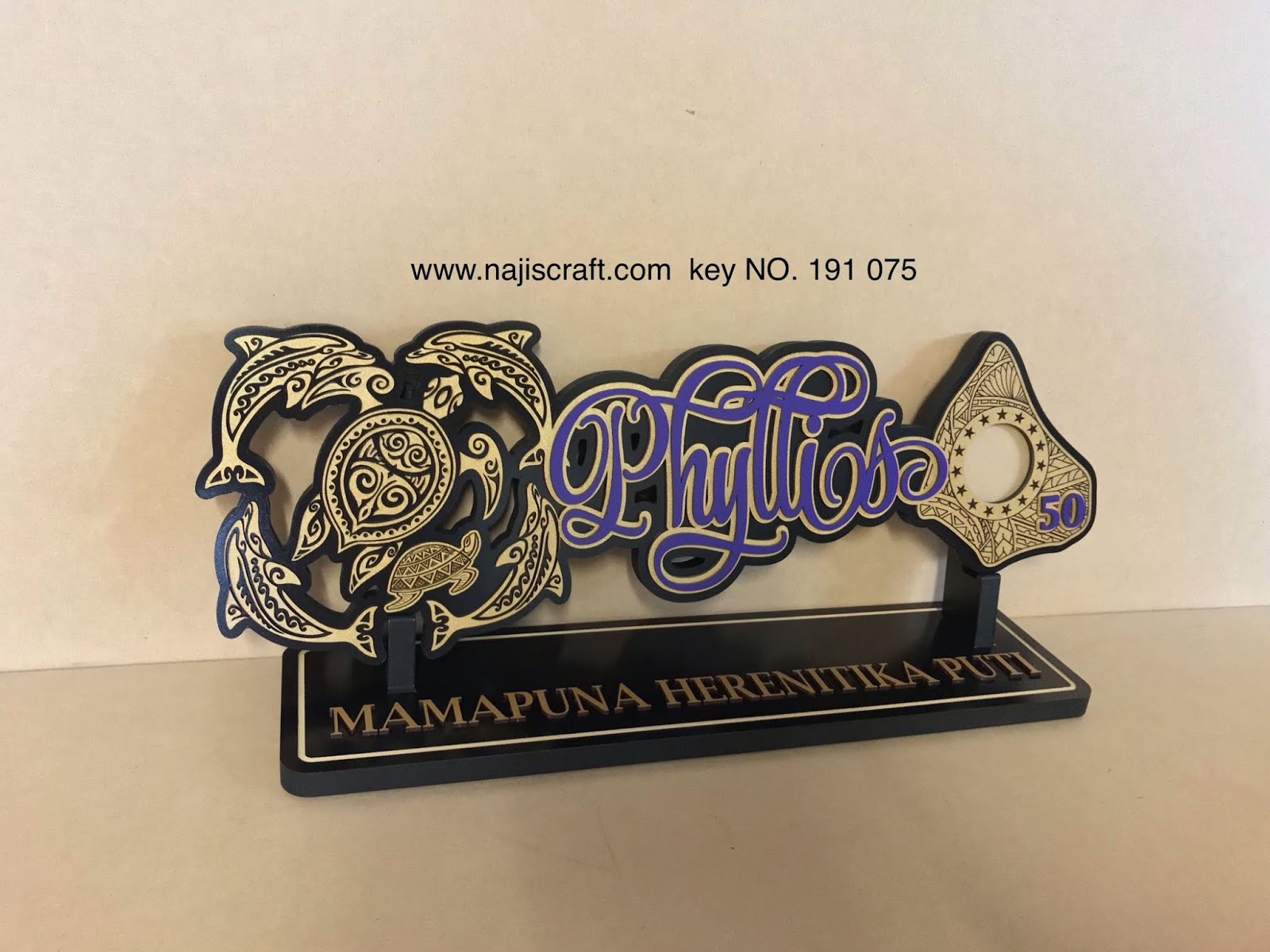 NO. 191034 21ST COOK ISLAND KEY 70CM - DOPHIN AND MANIHIKI ISLAND