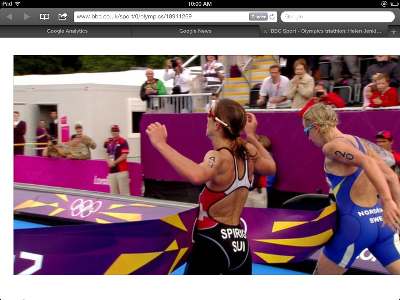 RunTri: Women's Olympic Triathlon 2012: Photo Finish Results Analysis