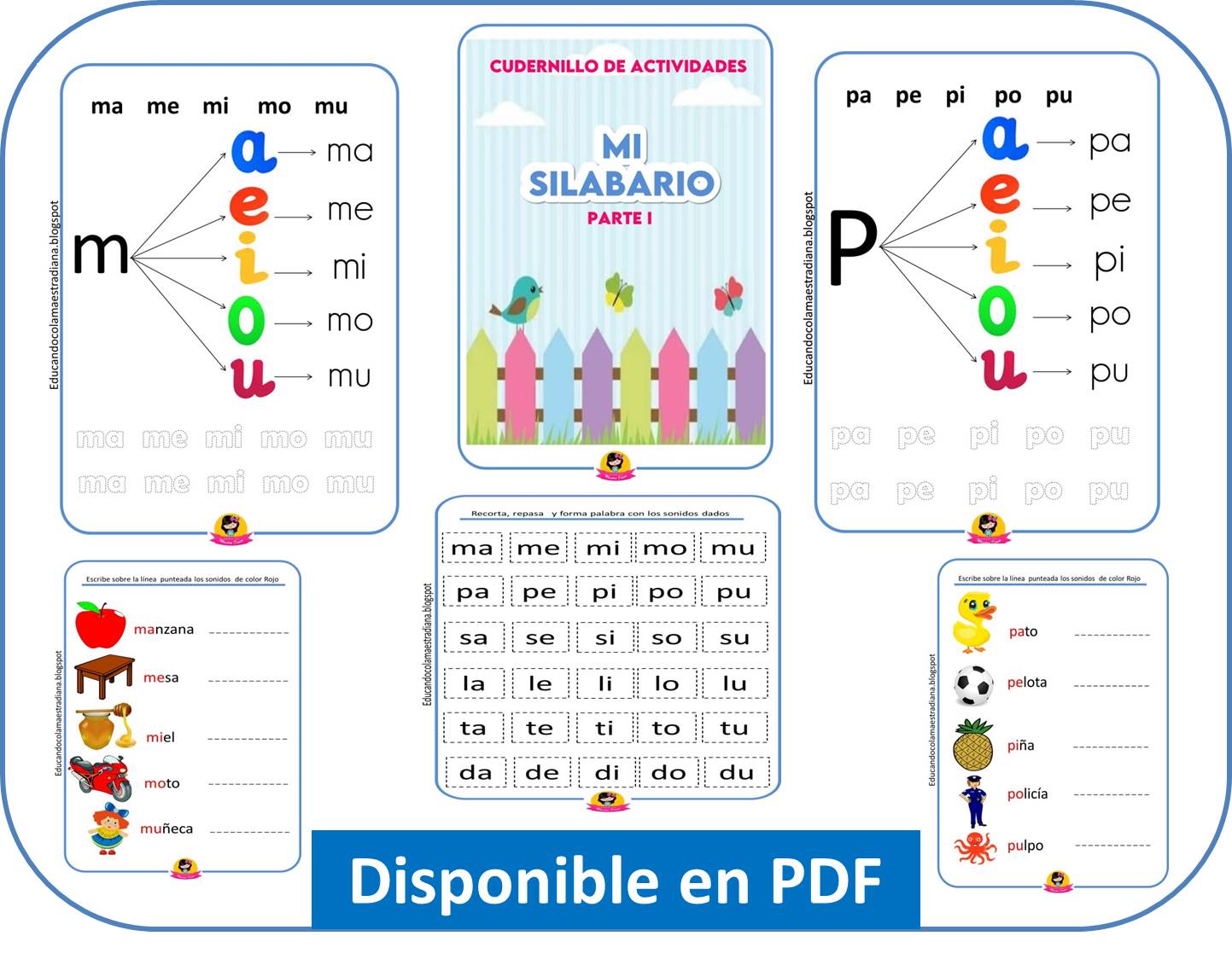 Educando con la Maestra: Mi Silabario/ cuadernillo de Actividades / Mis ...