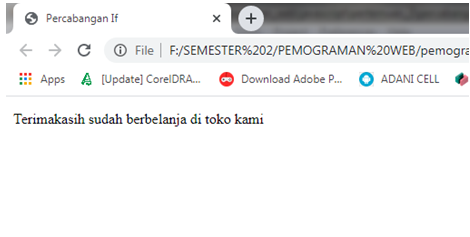 Pertemuan 3 - JavaScript Percabangan
