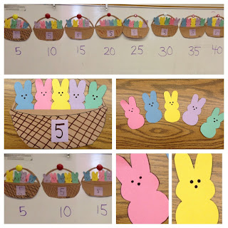 Marshmallow Peeps Math Craft - Apples & ABC's