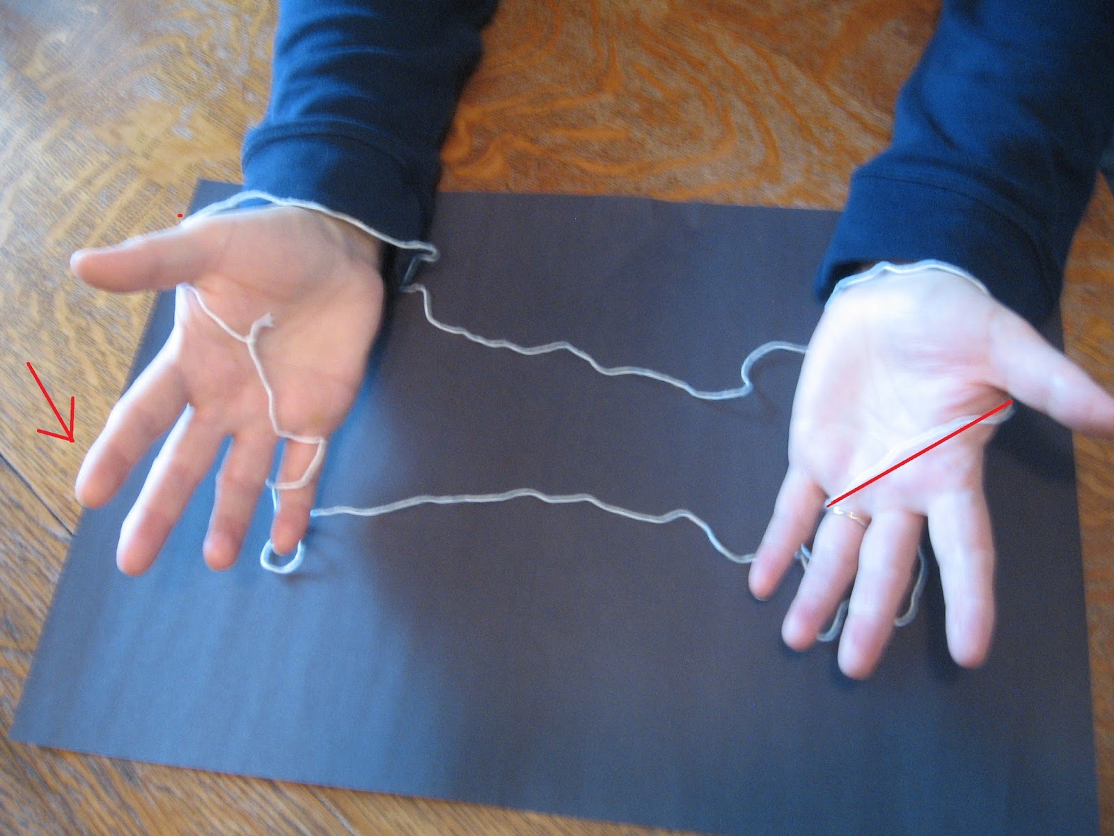 Almost Unschoolers: The Eiffel Tower String Trick - Step by Step