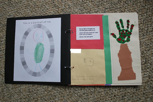 THE MUDDY PRINCESS: Kindergarten Handprint Scrapbook