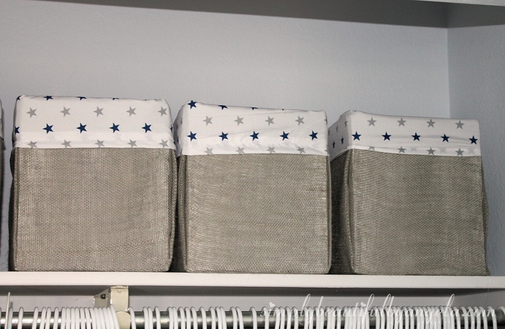 DIY Burlap Covered Boxes