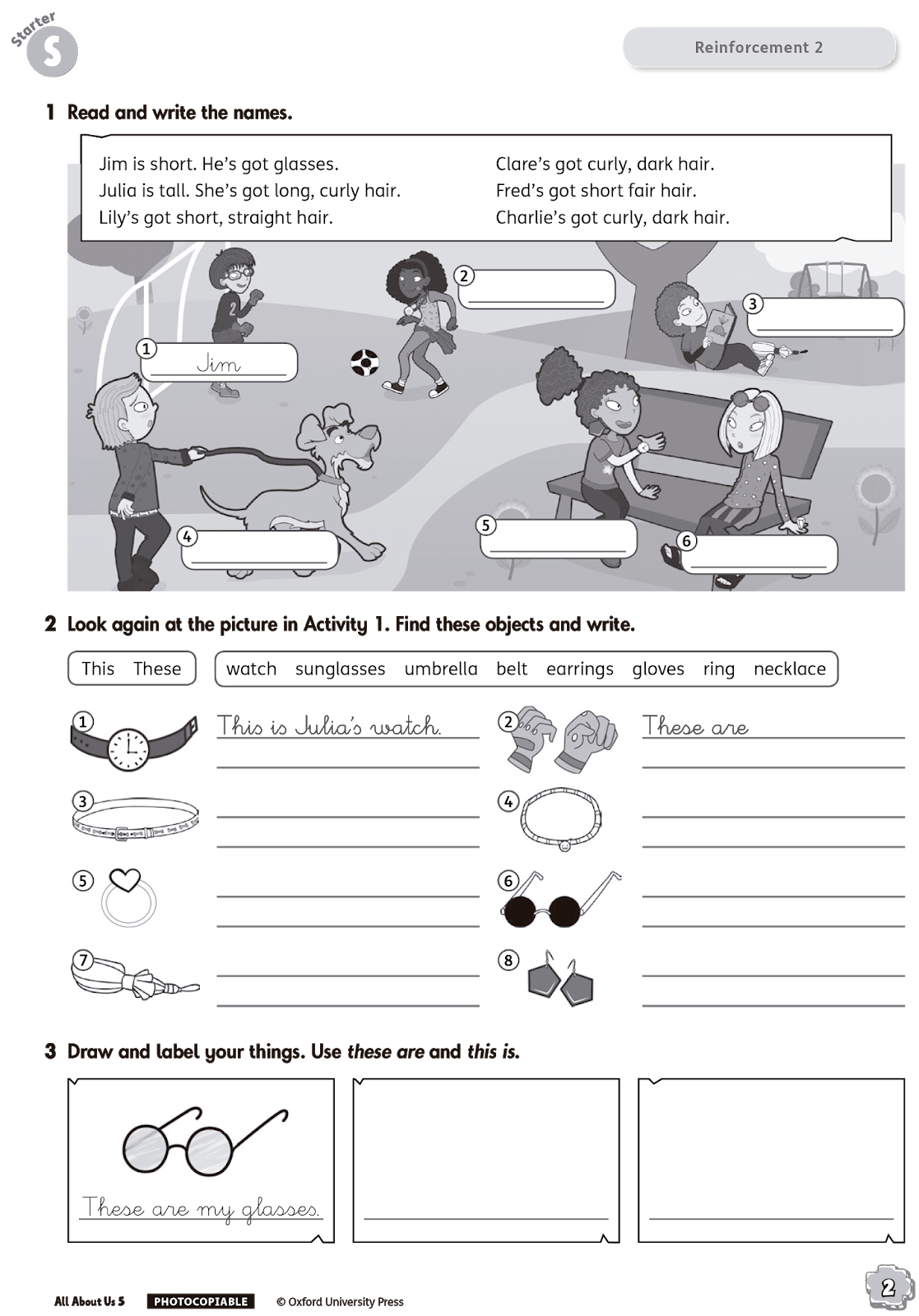 PENYAENGLISH: REINFORCEMENT AND EXTENSION WORKSHEETS 5