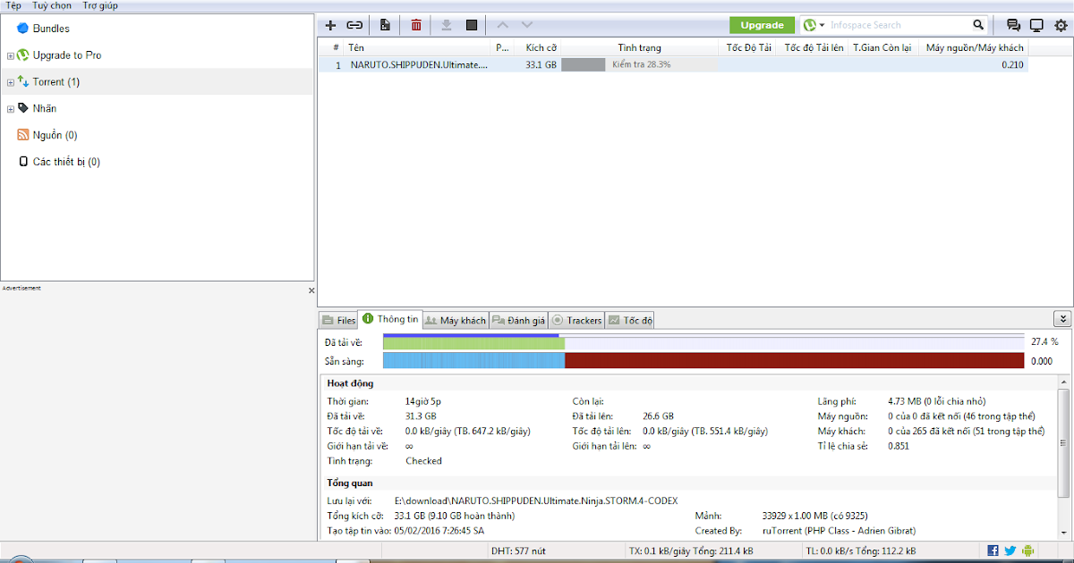 uTorrent PRO 3.4.2 Stable Full Key,Phần mềm tải giao thức torrent số 1 ...