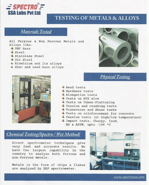 Spectro SSA Labs Pvt Ltd: Metal Testing
