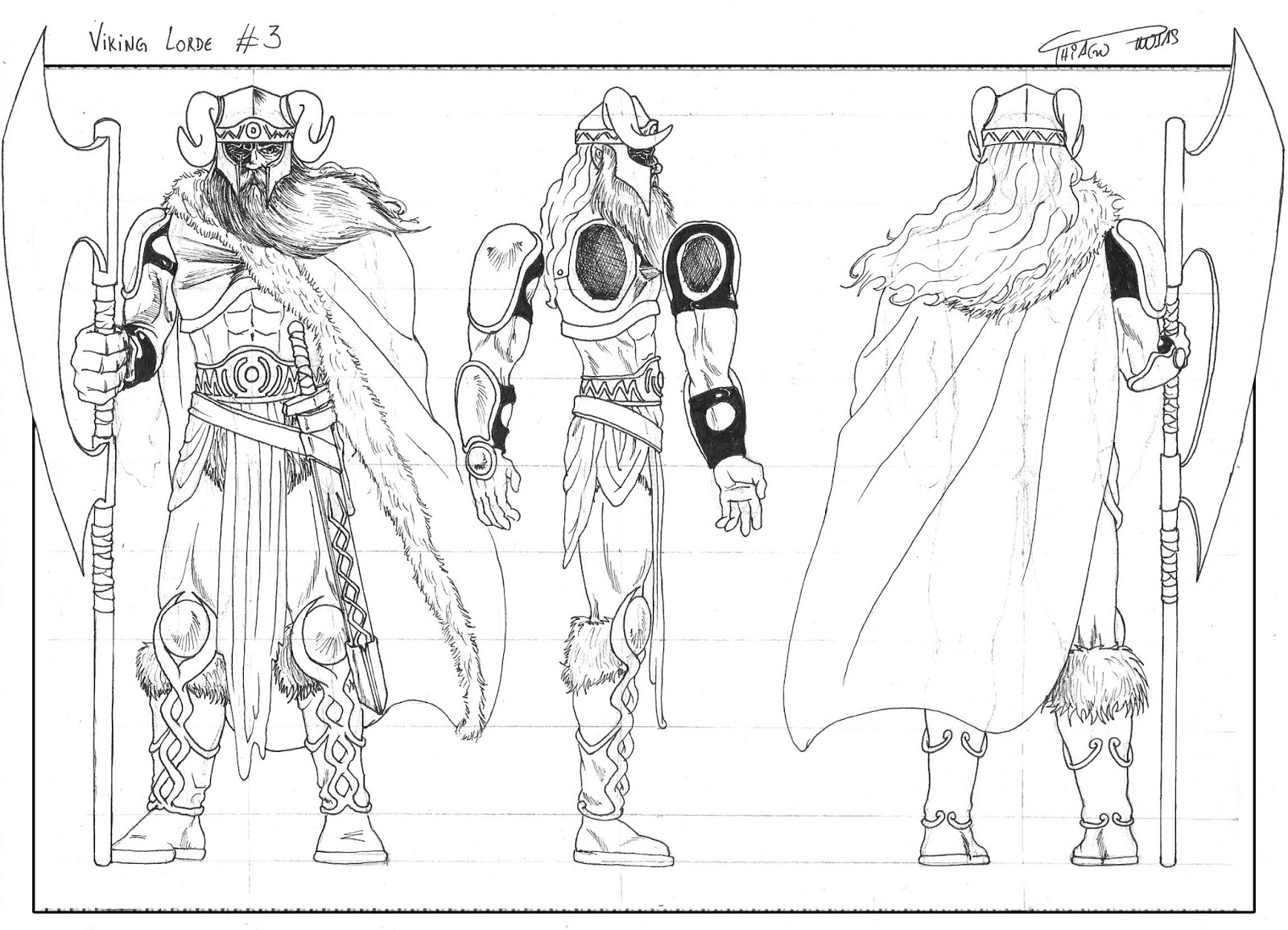 Thiago Rojas - Desenhista e Design Gráfico: :: Model Sheet's Viking