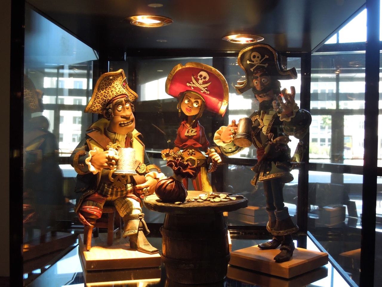 Claymation characters from The Pirates Band of Misfits on display ...