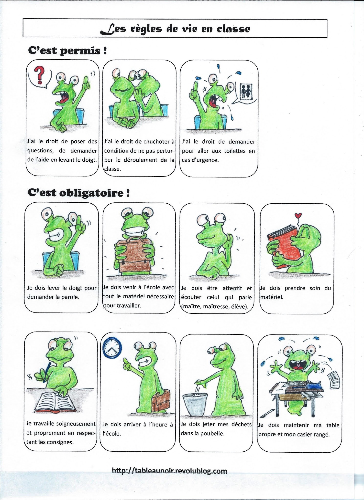 ISAAC LE PROFESSEUR DE FRANÇAIS: 94. LES RÈGLES DE LA CLASSE - LAS ...