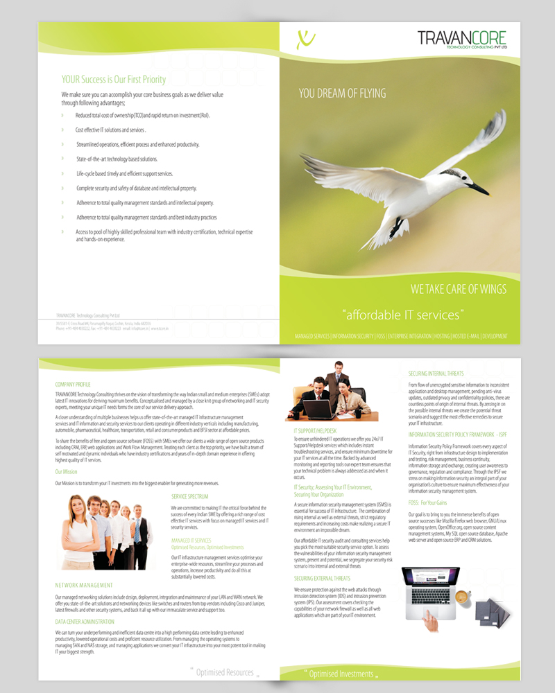 ManuJohn(webdesigner-Cochin): Brochure design for Managed IT Services ...