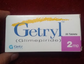 Getryl ( Glimepriride ).. Tablets 1 mg , 2mg .. pharmacyteach.com