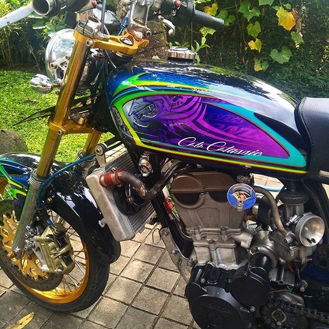 20 Gambar HD Modifikasi Honda CB 100 Airbrush Terbaru 2020