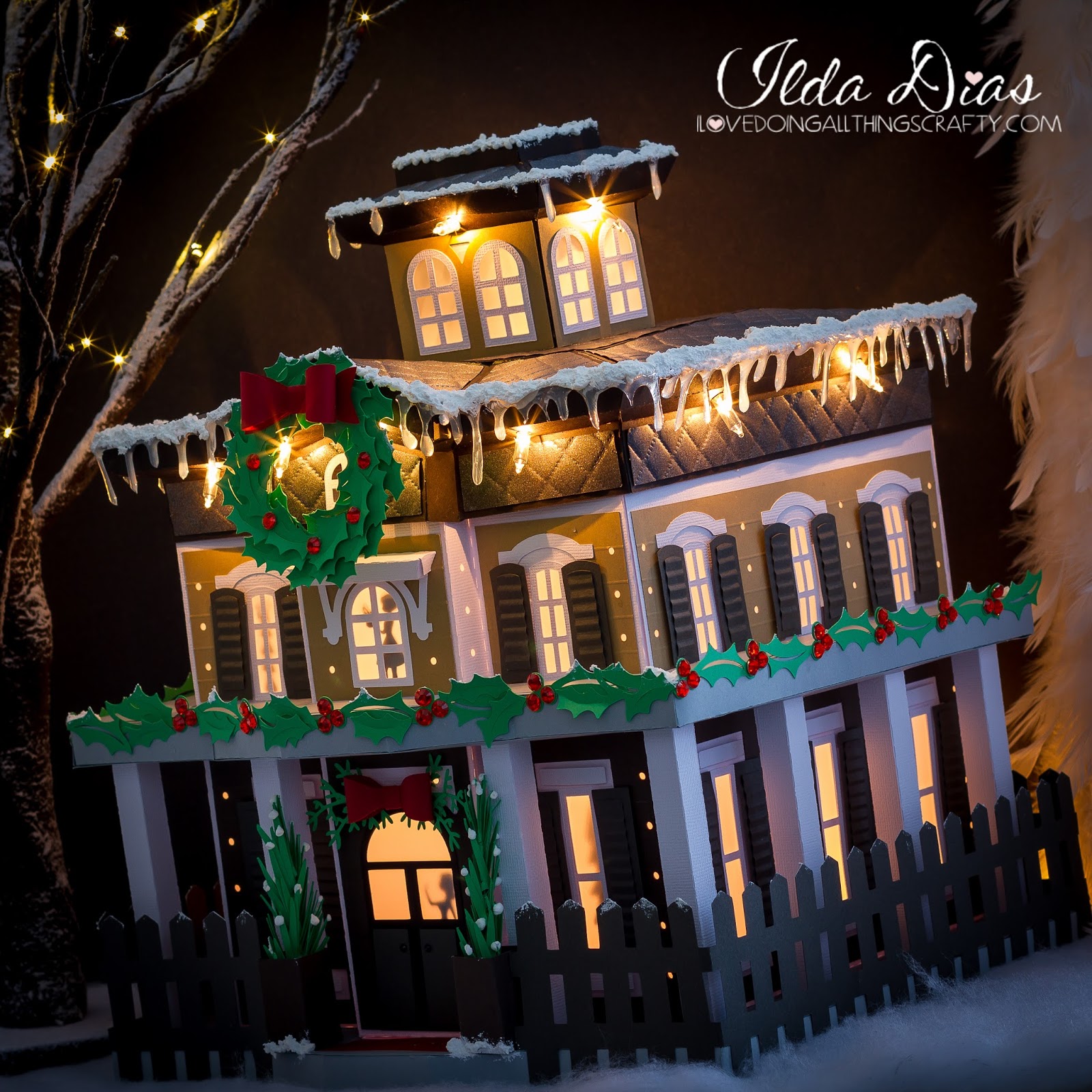 I Love Doing All Things Crafty: SVG Cuts Mistletoe Manor | 3D Paper ...