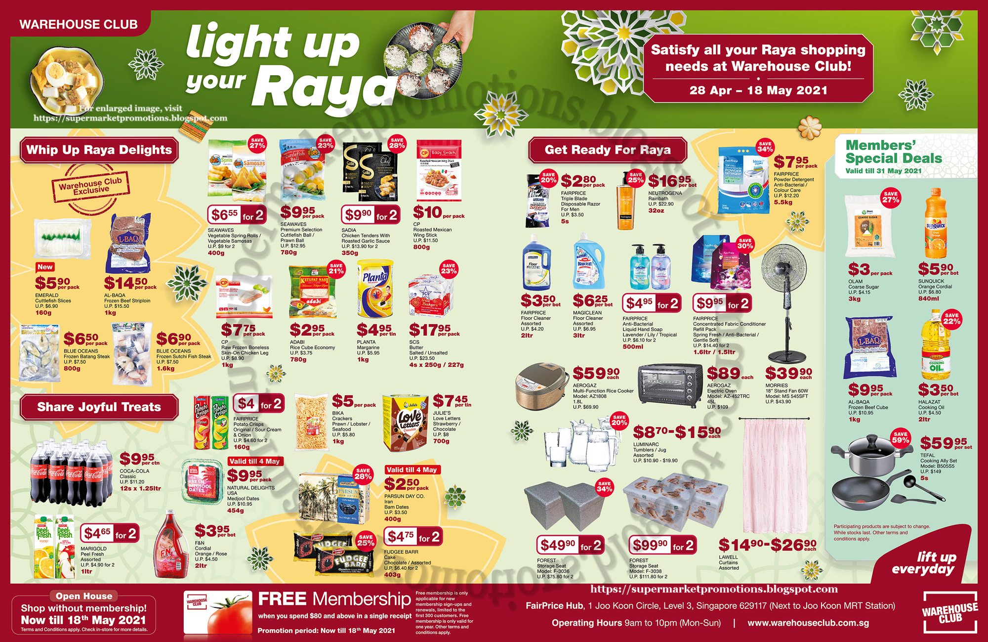 Warehouse Club Hari Raya Promotion 28 April - 18 May 2021 ~ Supermarket ...