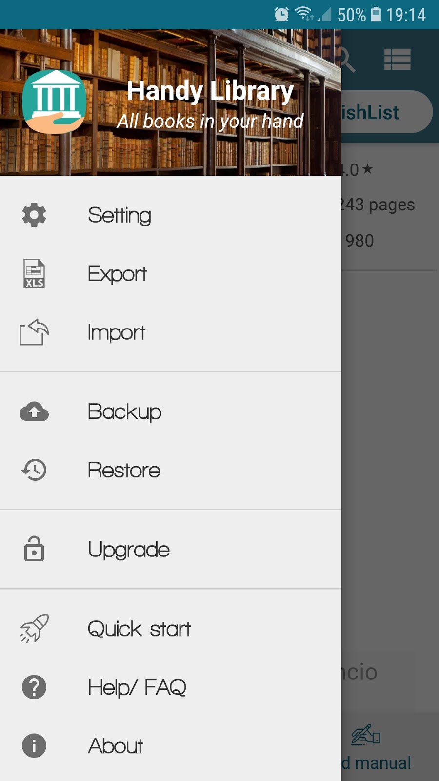 La biblioteca de Rachel: Handy Library, una app gratuita para libros