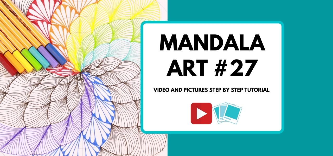 MANDALA / STEP BY STEP TUTORIAL / BEGINNERS/ MANDALA ART #27