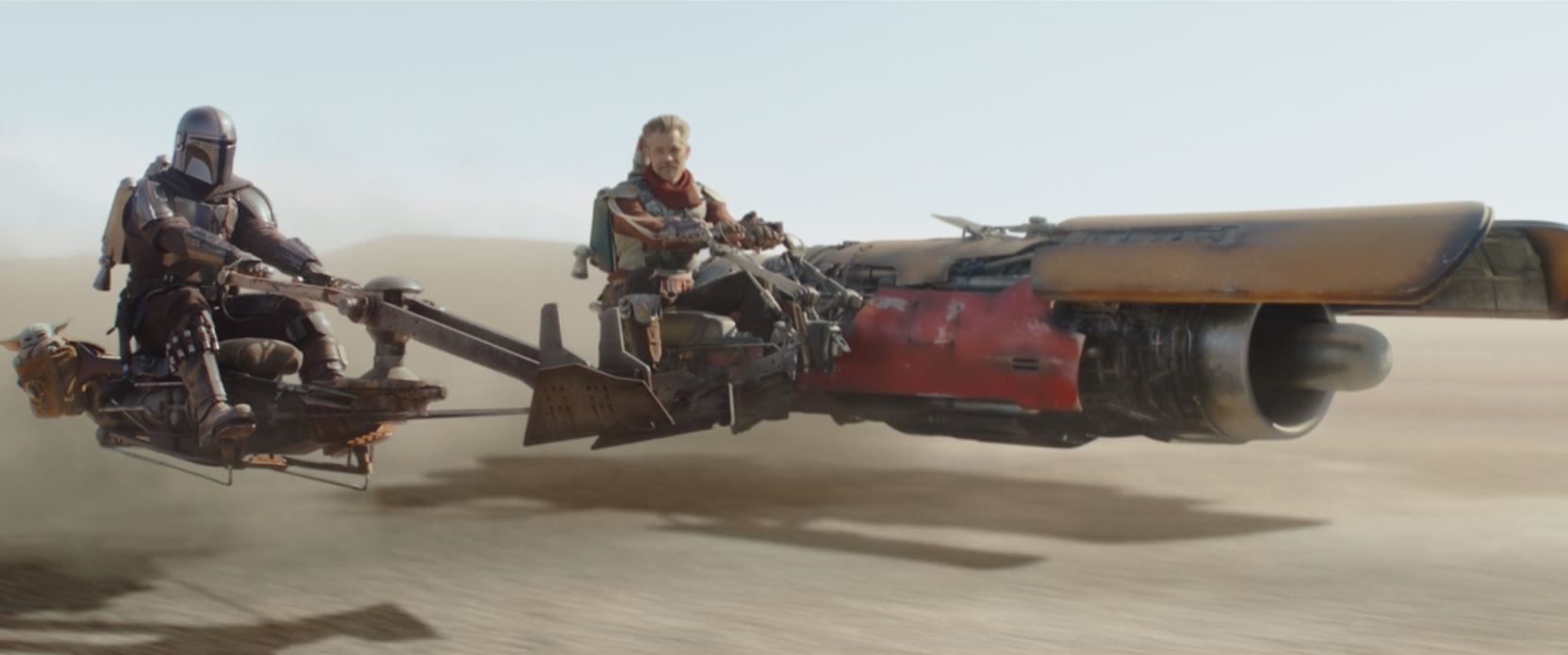 Super Punch: The Marshall's podracer engine jetbike from The Mandalorian
