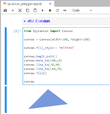 画像処理についてあれこれ: JupyterLabとipycanvasでポリゴンを描画する