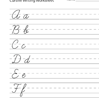 Cursive - Learning Cursive Font