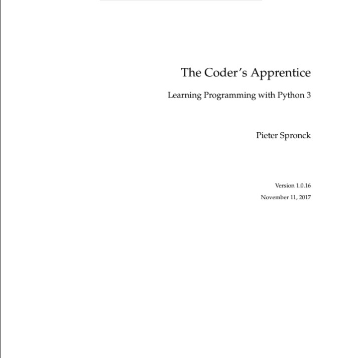 The Coder's Apprentice: Learning Programming with Python 3 - Author(s ...