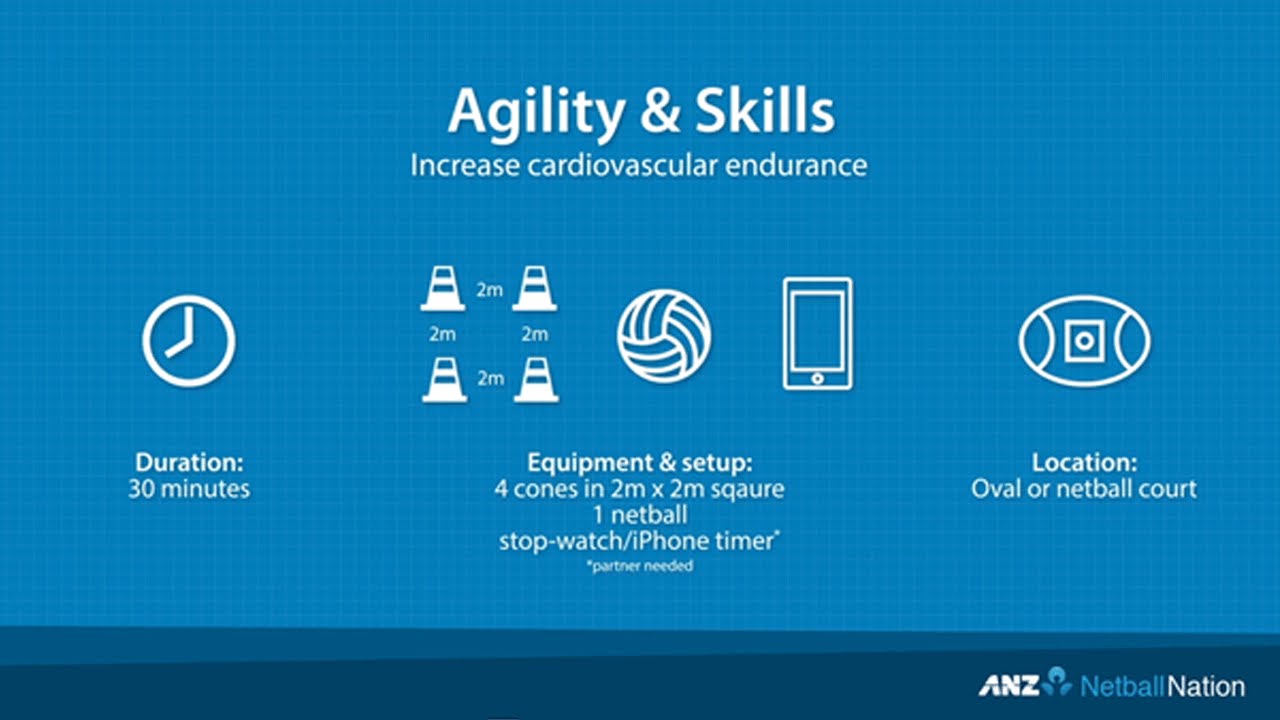 Netball AGILITY Drills BOW TIES | Netball Drills Skills